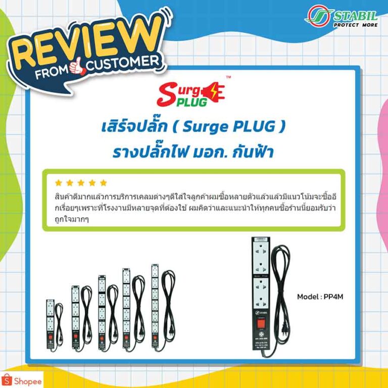 Surge Protector SPD ป้องกันไฟกระชาก ป้องกันฟ้าผ่า หัวล่อฟ้า